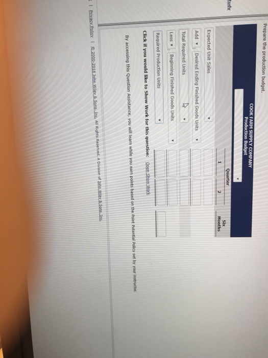 Solved ignment Problem 9-1A (Part Level Submission) Cook | Chegg.com