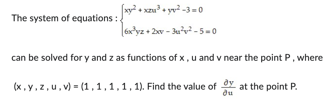 Solved The system of equations: | Chegg.com