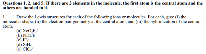 Solved Questions 1, 2, and 5: If there are 3 elements in the | Chegg.com