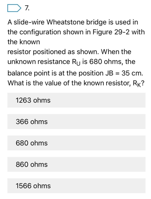 A slide-wire Wheatstone bridge is used in the | Chegg.com
