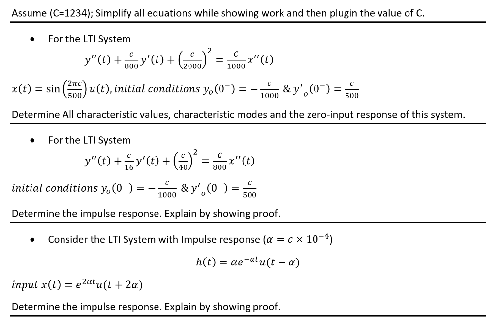 Solved Notice the value of C on top to help in the | Chegg.com