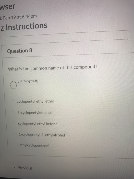 Solved wser l: Feb 19 at 6:44pm z Instructions Question 8 | Chegg.com