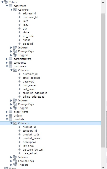 Solved Use Guitar shop database Write SELECT statements | Chegg.com