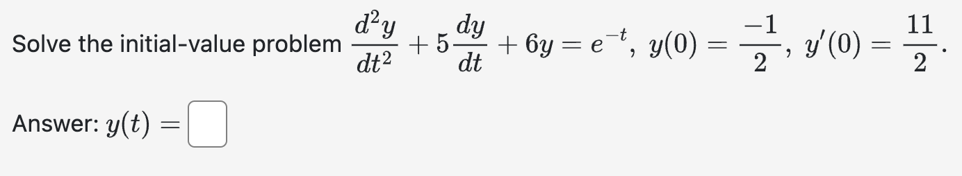 Solved Solve the initial-value problem | Chegg.com