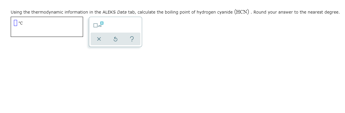 Solved Using the thermodynamic information in the ALEKS Data | Chegg.com