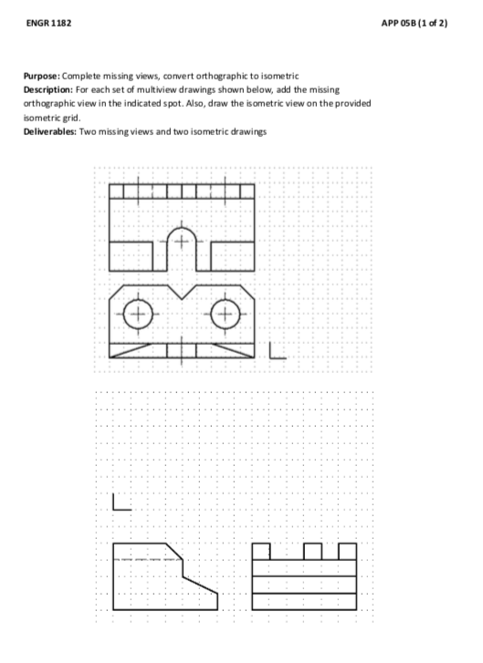 Solved ENGR 1182 APP 05B (1 of 2) Purpose: Complete missing | Chegg.com