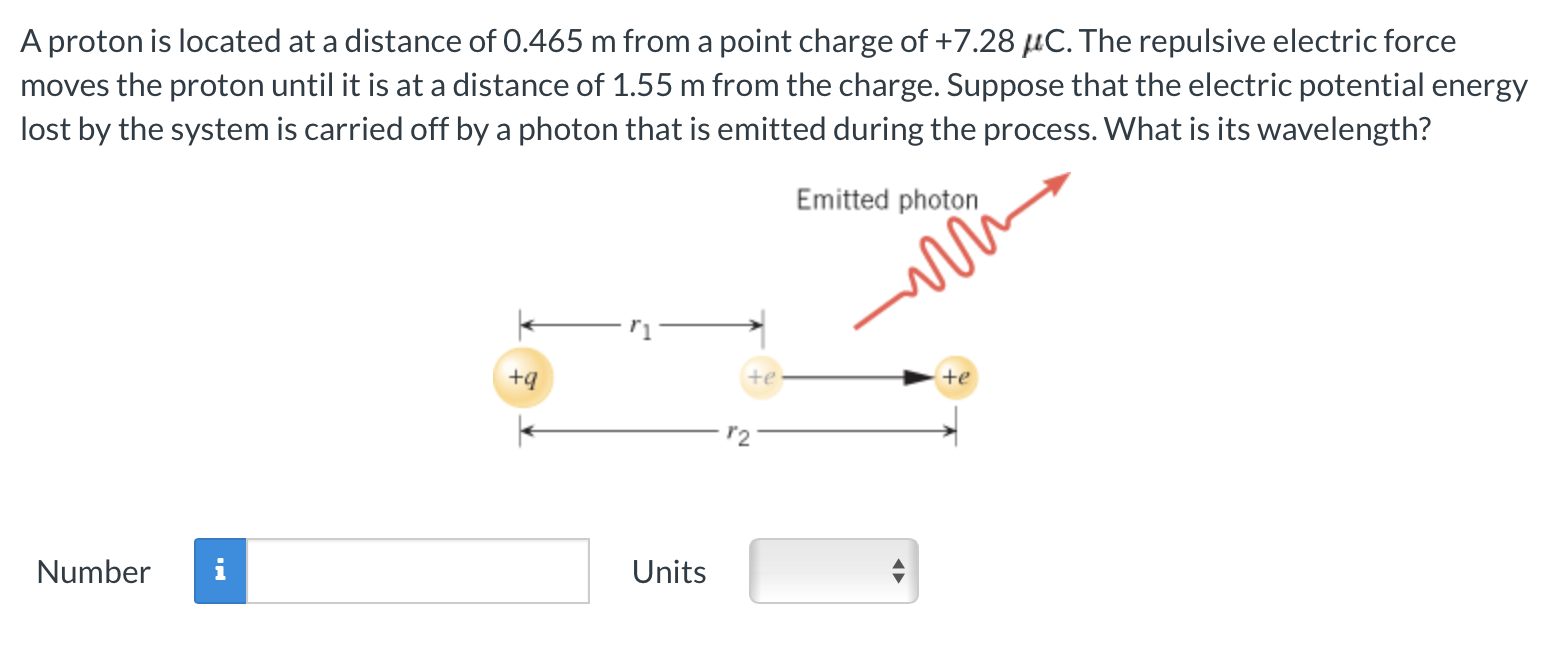 Solved A proton is located at a distance of 0.465 m from a | Chegg.com