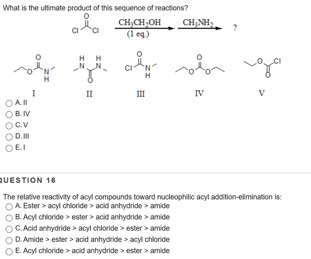 Solved What is the ultimate product of this sequence of | Chegg.com