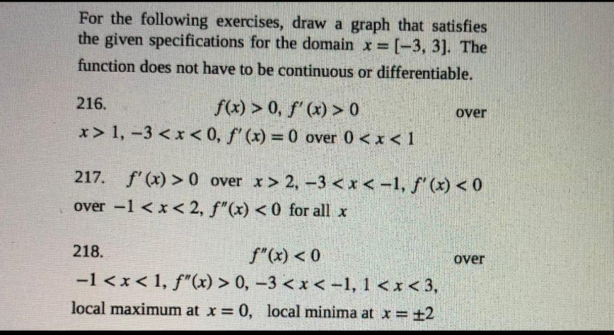 Solved For the following exercises, draw a graph that | Chegg.com