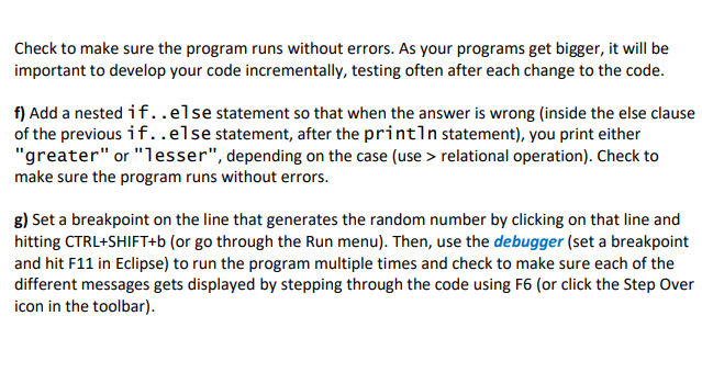 Solved Make A New Java Project Called Lab2 Within It Add A 6016