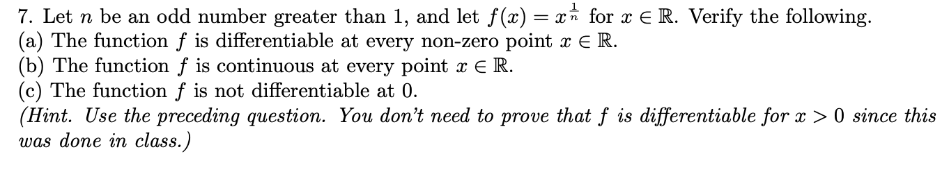 Solved 7. Let n be an odd number greater than 1 , and let | Chegg.com