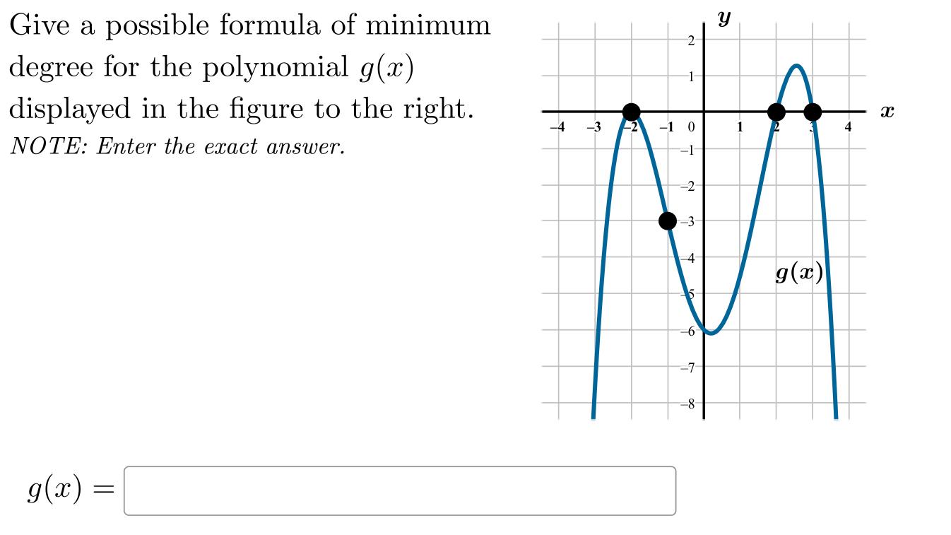 Solved Quick what’s the answer !! Give a possible formula of | Chegg.com