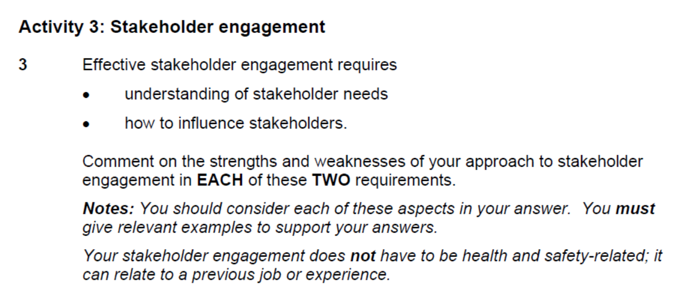 Solved Activity 3: Stakeholder engagement 3 ﻿Effective | Chegg.com