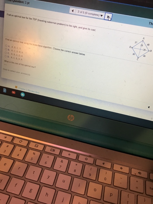 Solved Find an optimal tour for the TSP (travelling salesman | Chegg.com