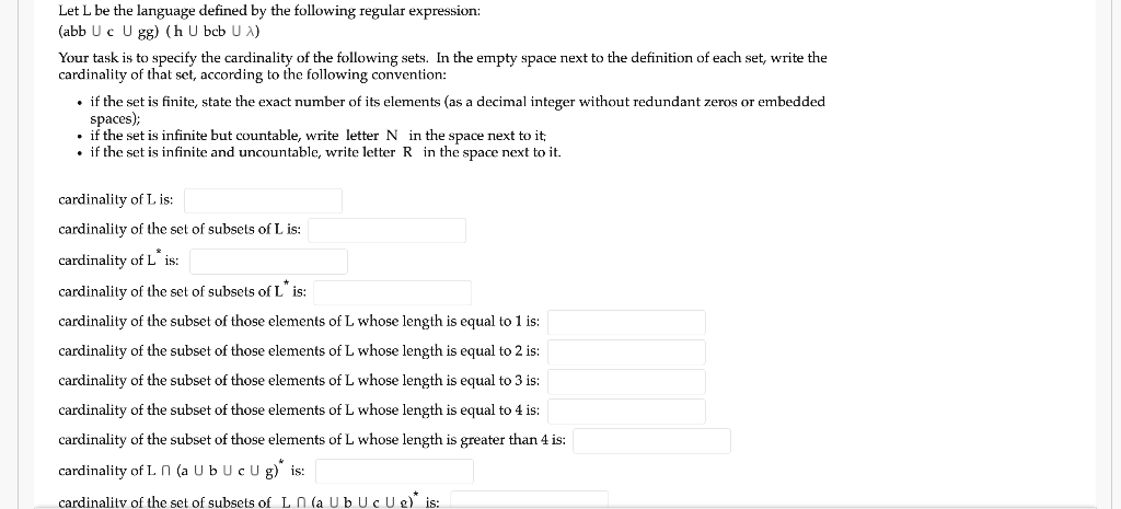 Solved Let L be the language defined by the following | Chegg.com