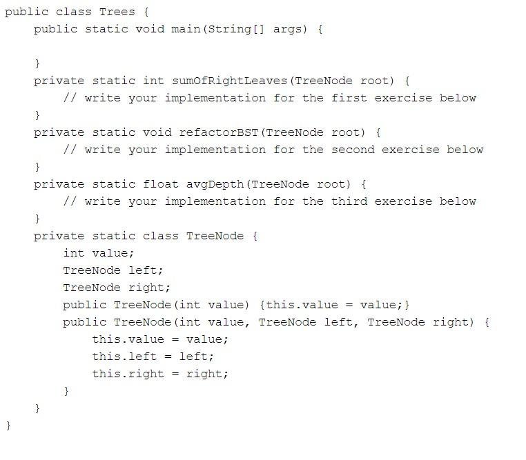 Solved 3) Given the root of a binary tree, calculate the | Chegg.com