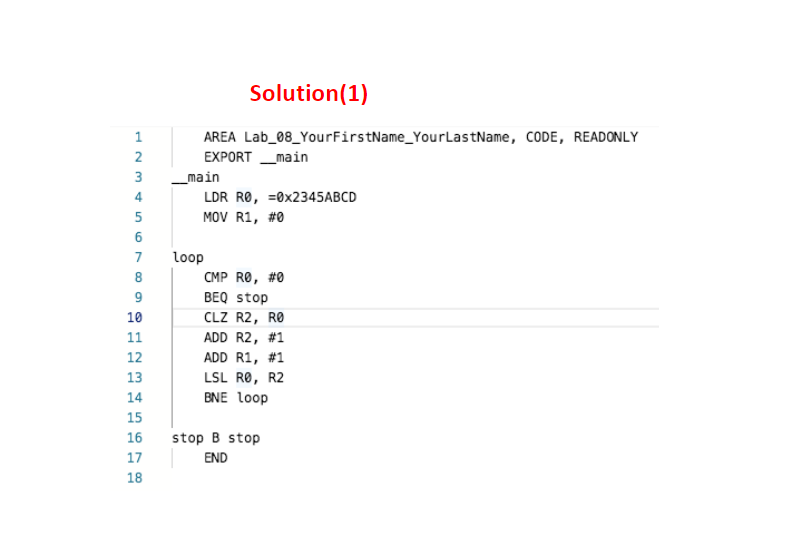 Solution(2) AREA Lab_10_YourFirstName_YourLastName, | Chegg.com
