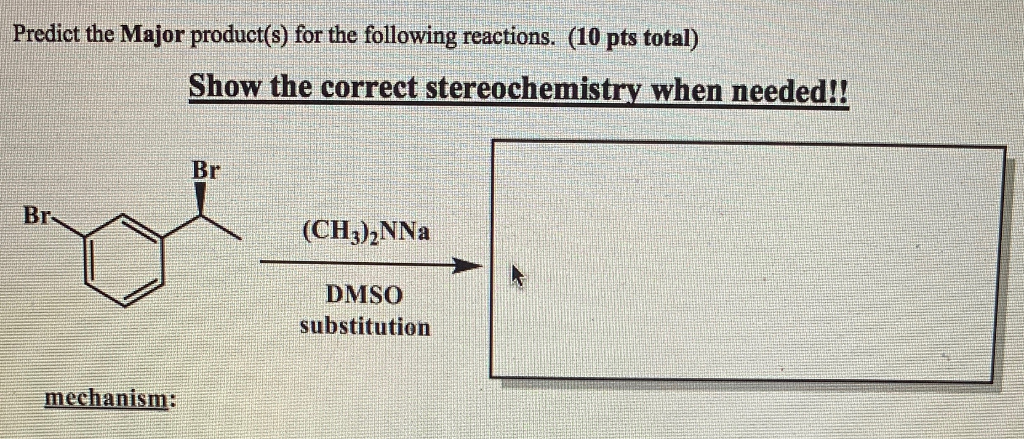Solved NaOEt Eto elimination mechanism: Predict the Major | Chegg.com