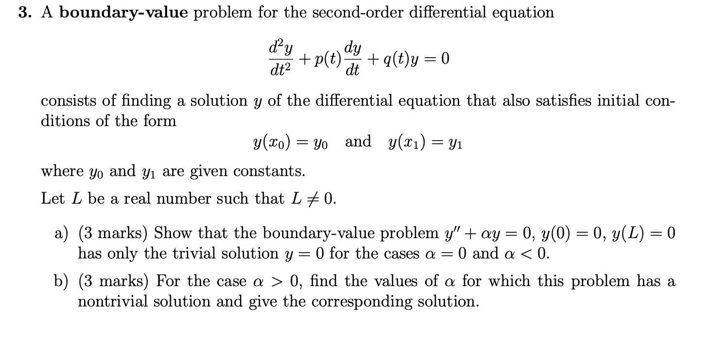 Solved A Boundary Value Problem For The Second Order