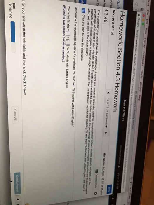 Solved ome File Edit View History Bookmarks People Window | Chegg.com