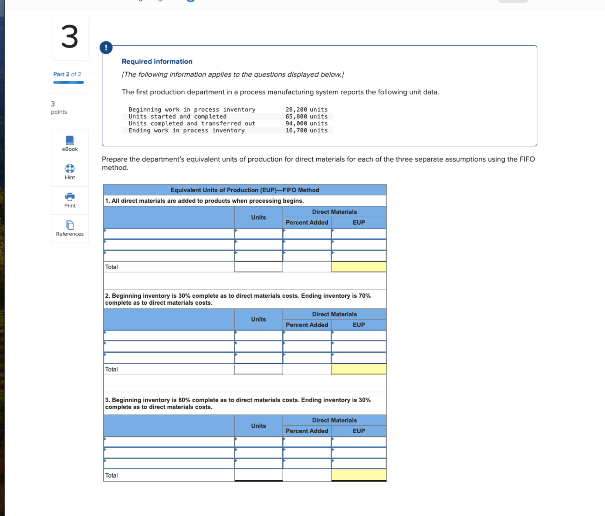 Solved Required information[The following information | Chegg.com