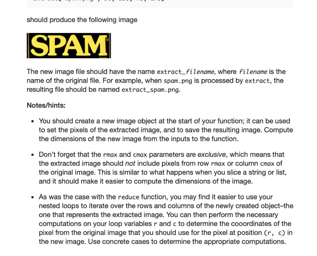 Solved Problem 4: Image processing, continued 30 points; | Chegg.com