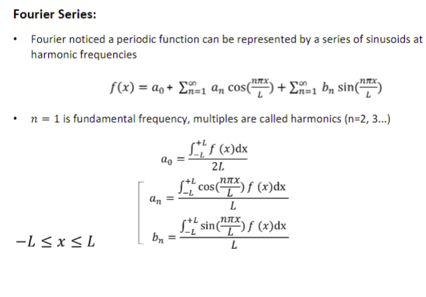 Solved Fourier Series Fourier Noticed A Periodic Function