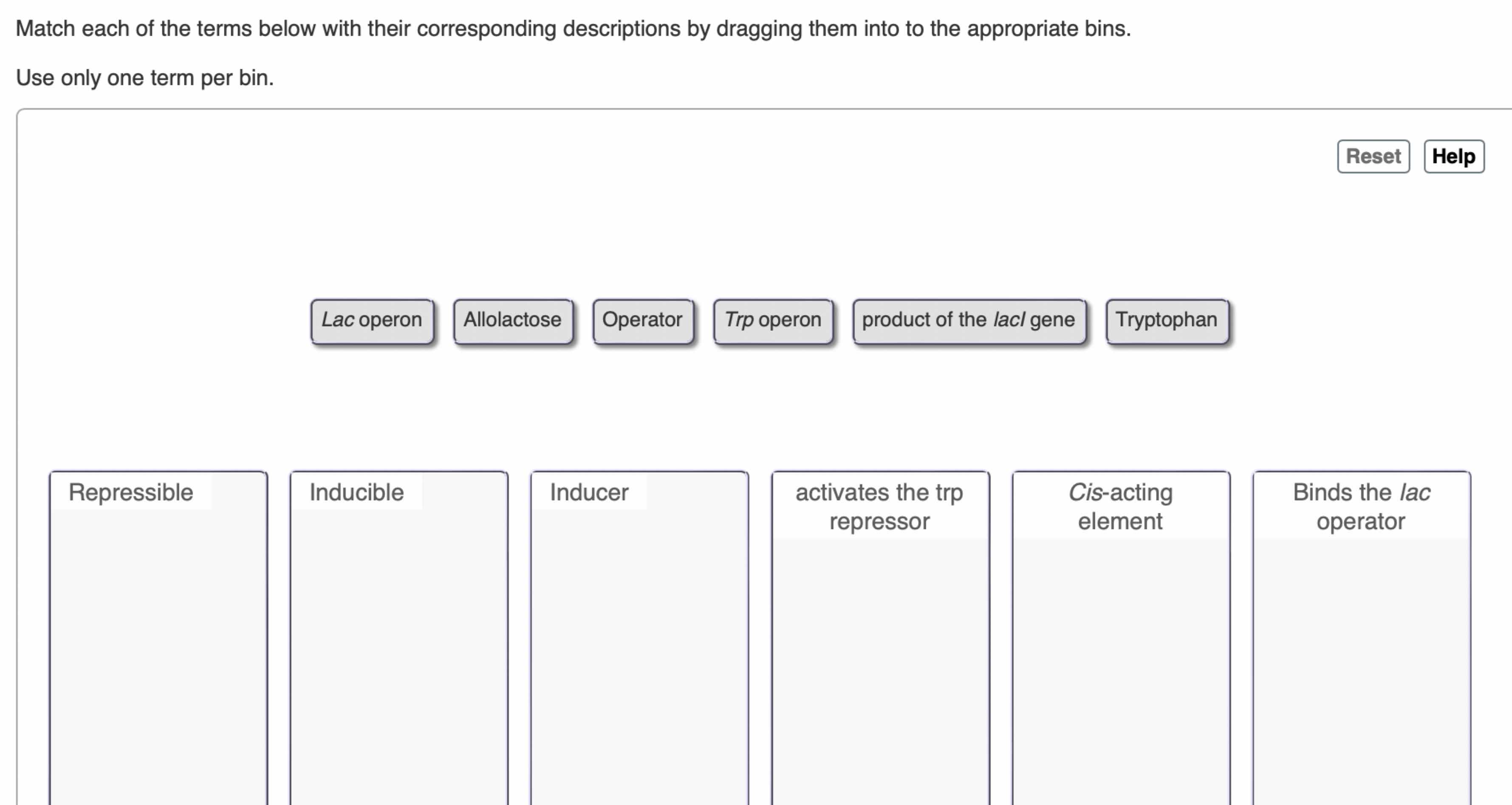 Solved Match each of the terms below with their | Chegg.com