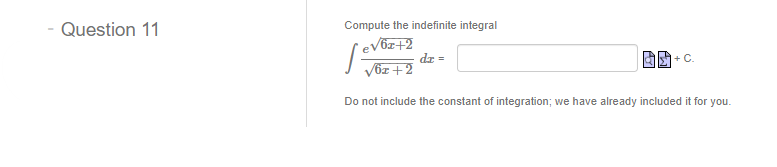 Solved Compute the indefinite integral ∫(3x+1)5dx= Q where | Chegg.com