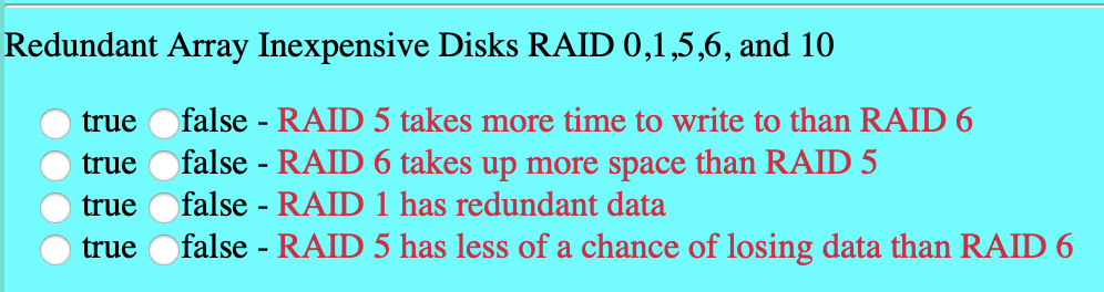 Solved Redundant Array Inexpensive Disks Raid 0156 And