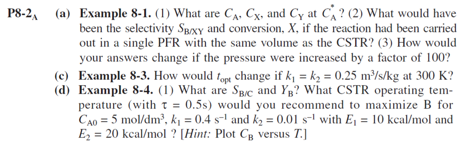 P8-2. (a) Example 8-1. (1) What are Ca, Cy, and Cy at | Chegg.com