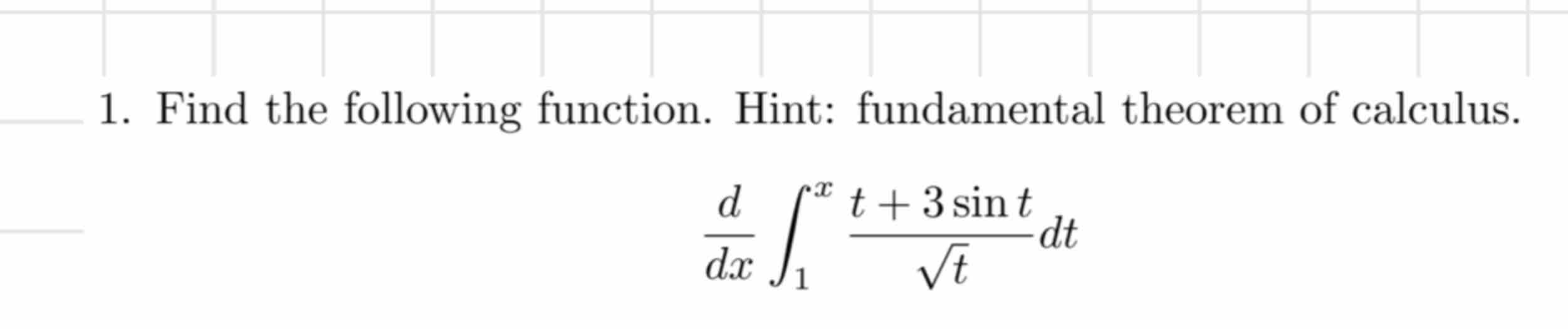 Solved Find the following function. Hint: fundamental | Chegg.com