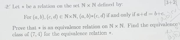 Solved Let ** ﻿be a relation on the set N×N ﻿defined by:For | Chegg.com
