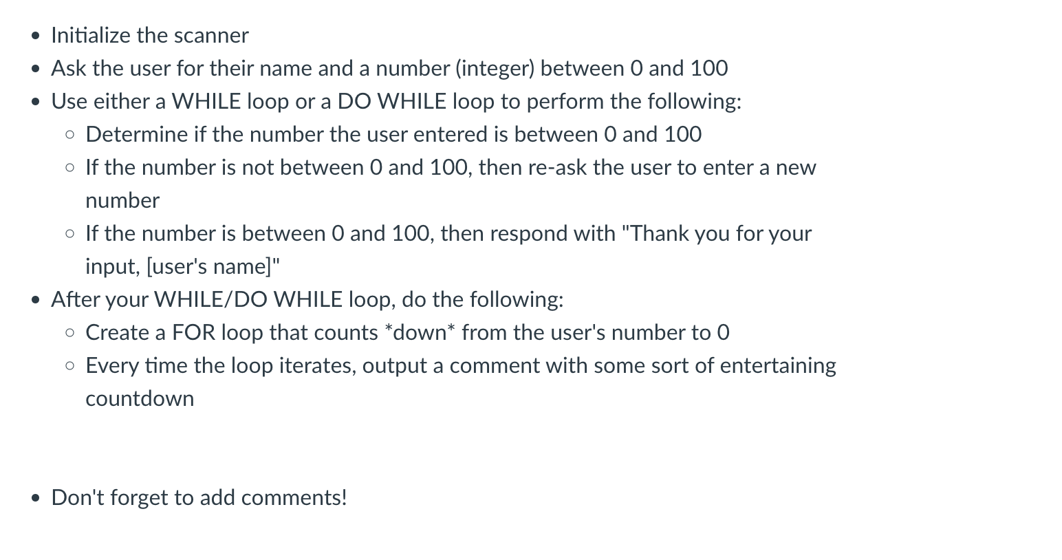 Solved - Ask the user for their name and a number (integer) | Chegg.com