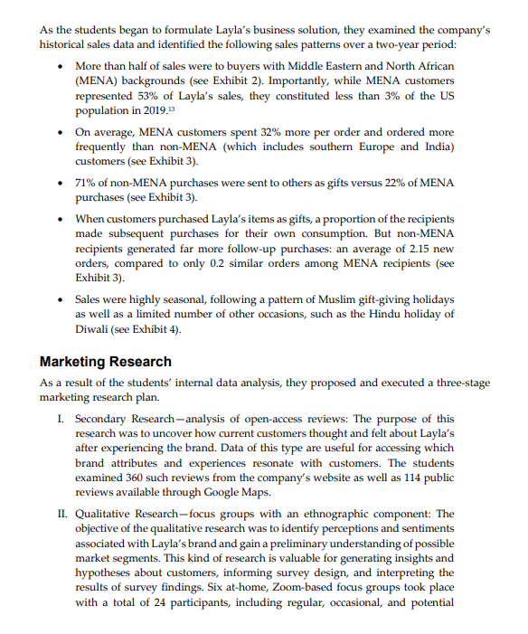 Layla’s Delicacies: Scaling Up a Small Business with | Chegg.com