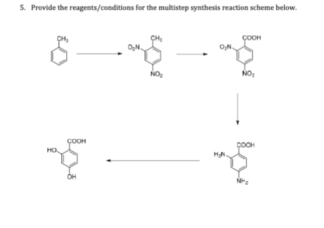 Solved 5. Provide the reagents/conditions for the multistep | Chegg.com
