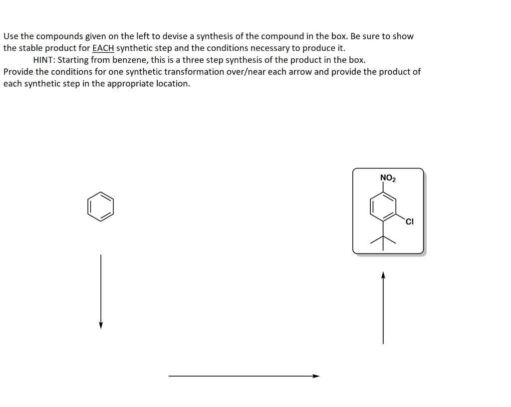 Solved Use the compounds given on the left to devise a | Chegg.com