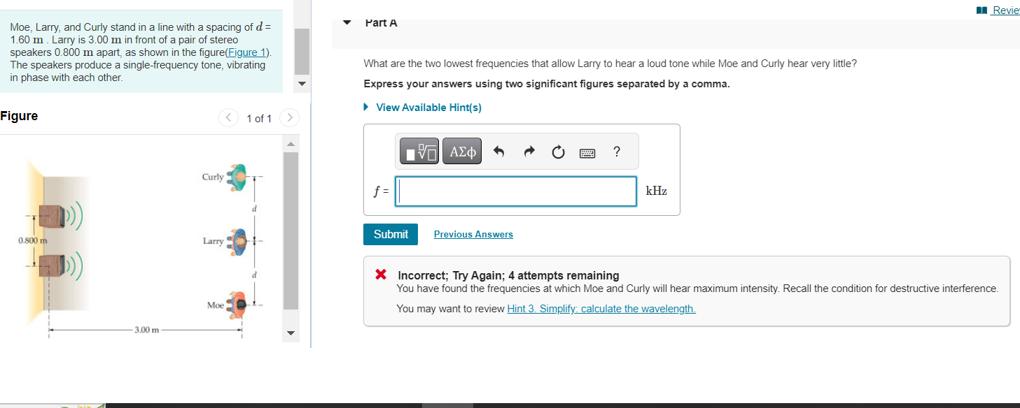 Solved Moe, Larry, and Curly stand in a line with a spacing | Chegg.com
