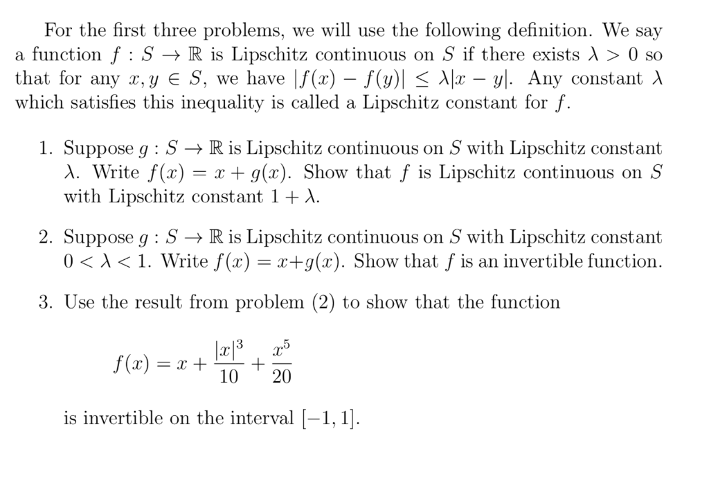 Lipschitz Continuous Function Example Problems | Lipstutorial.org Lipschitz Continuous Function Example Problems | Lipstutorial.org