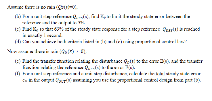 Problem 1: (60pts) Consider the flow control system | Chegg.com