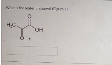 Solved What is the material shown? (Figure 1) HC ОН | Chegg.com