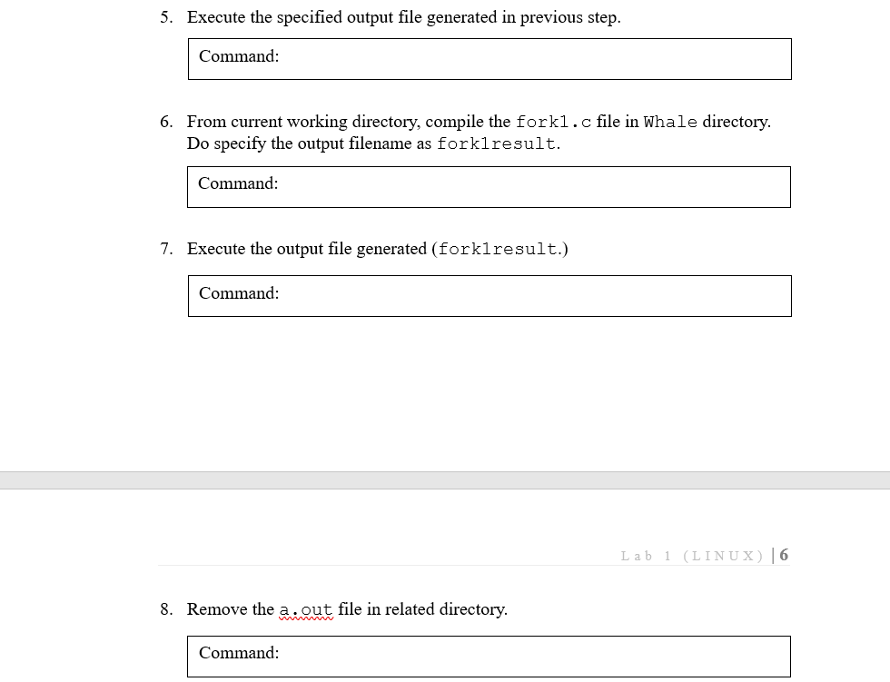 ACTIVITY 1: BASIC LINUX COMMANDS Write down | Chegg.com