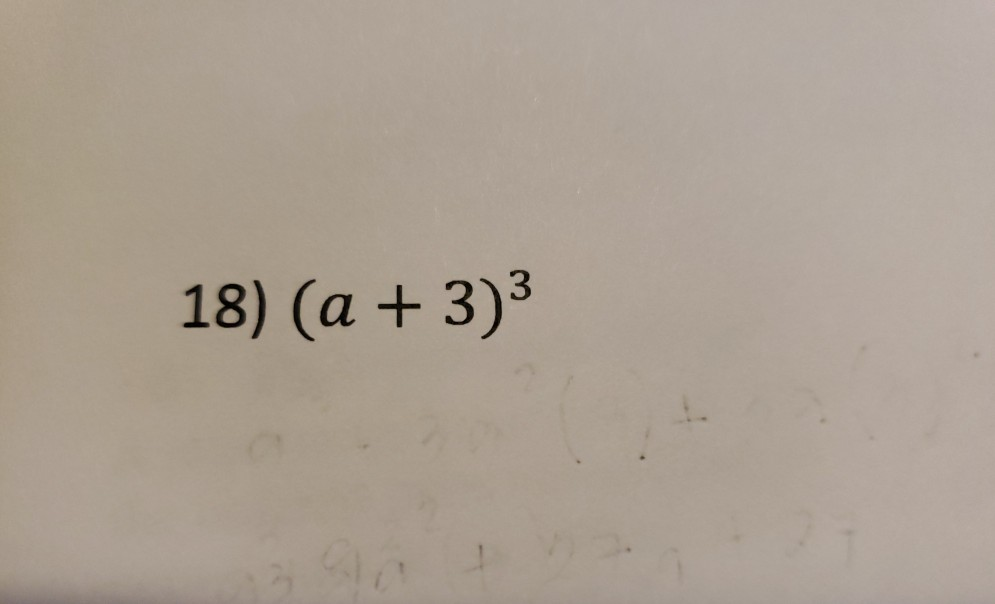Solved 18) ( + 3)3 | Chegg.com