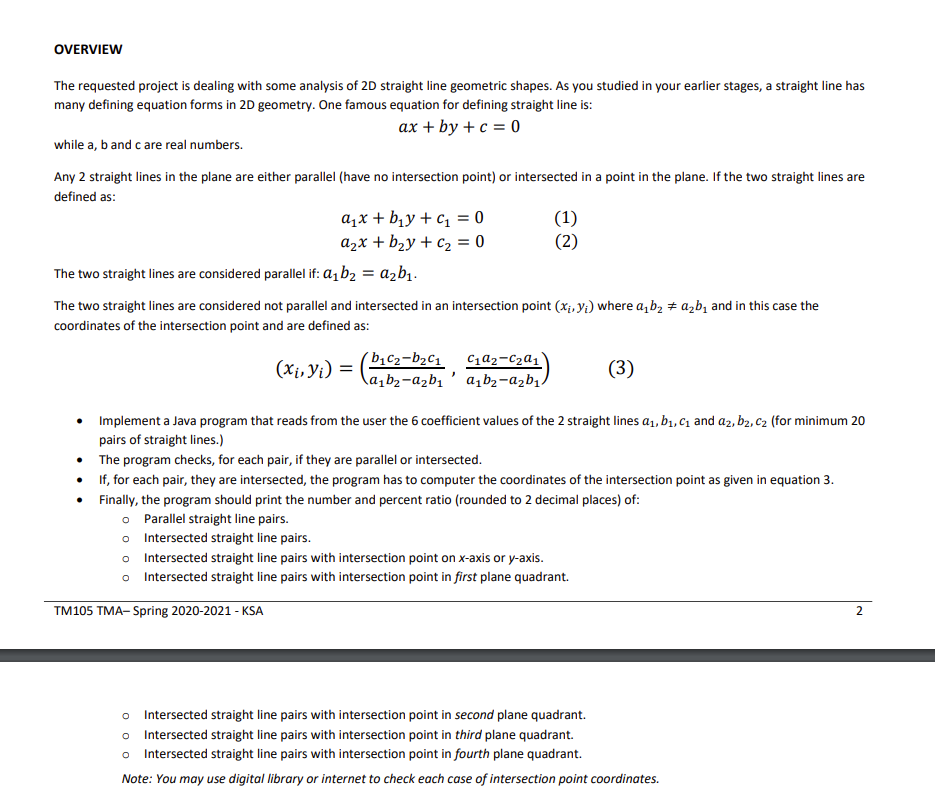 Solved OVERVIEW The requested project is dealing with some | Chegg.com