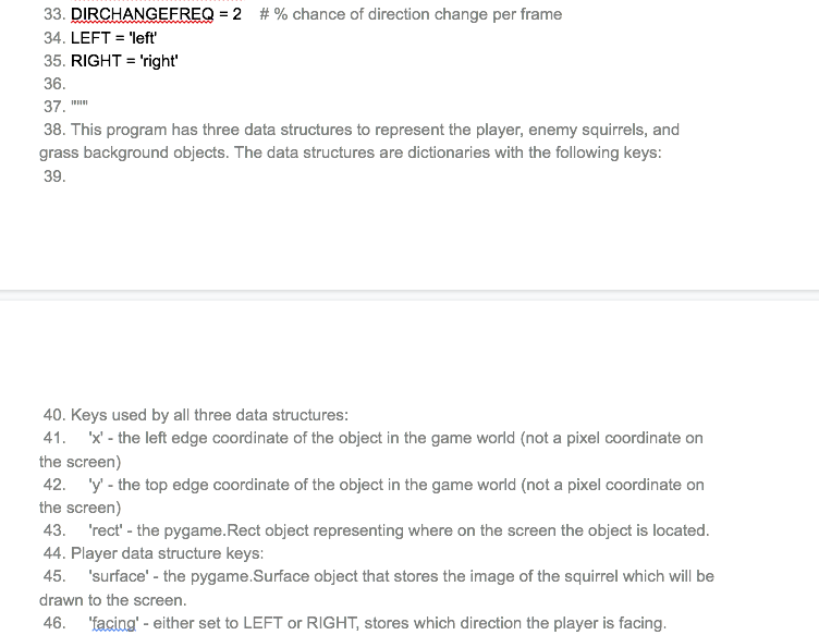 Squirrel Eat Squirrel program INSTRUCTIONS: Place an | Chegg.com