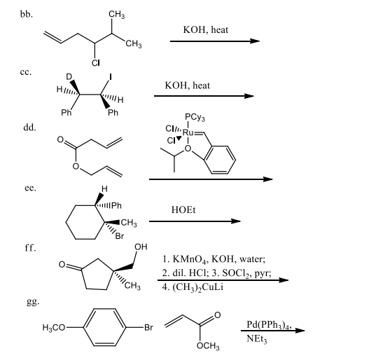 Solved bb. CH3 KOH, heat CH3 CI cc. D Him KOH, heat ин Ph Ph | Chegg.com Solved bb. CH3 KOH, heat CH3 CI cc. D Him KOH, heat ин Ph Ph | Chegg.com