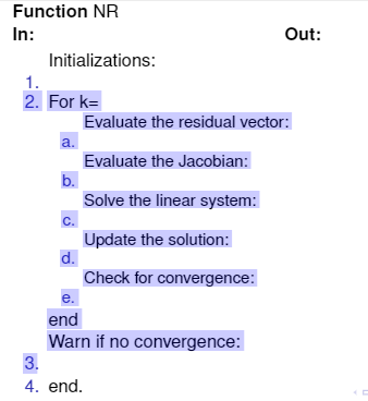 Solved Write a pseudo-code for Newton-Raphson iteration (an | Chegg.com