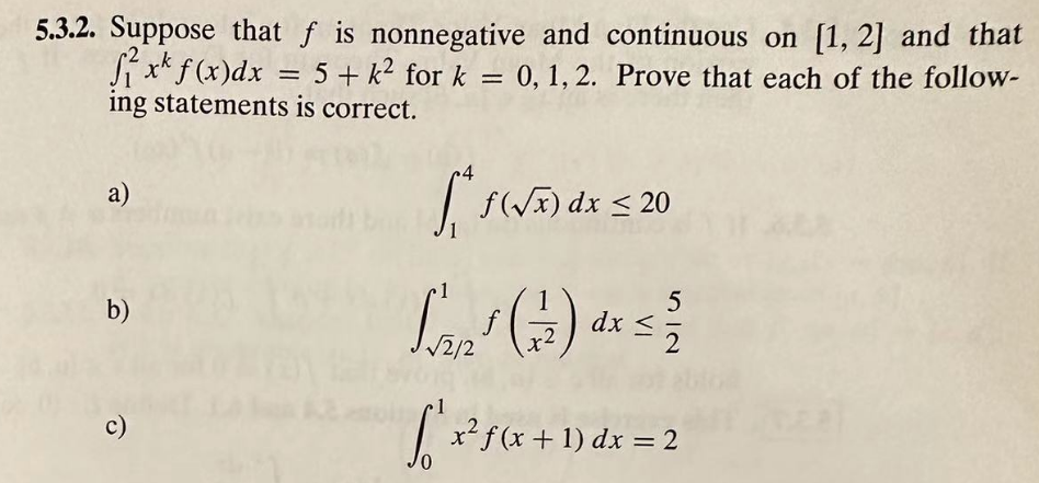 Solved 3.2. Suppose that f is nonnegative and continuous on | Chegg.com