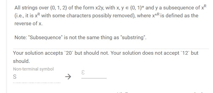 Solved All strings over {0,1,2} ﻿of the form x2y, ﻿with | Chegg.com