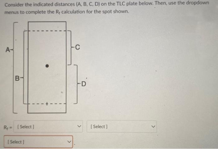 Solved Consider the indicated distances (A, B, C, D) on the | Chegg.com